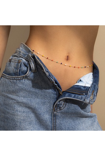 Sanmusen Renkli Pirinç Boncuklu Bel Zinciri Gövde Aksesuarları(Yurt Dışından) Sanmusen Renkli Pirinç Boncuklu Bel Zinciri Gövde Aksesuarları(Yurt Dışından)