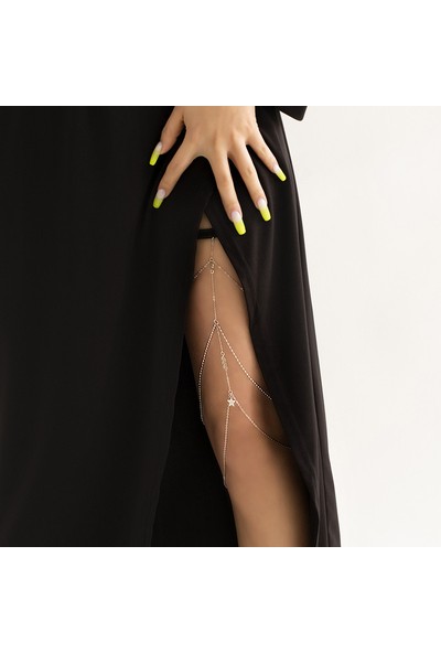 Sanmusen Yıldız Detaylı Çoklu Zincirli Bacak Aksesuarı - Gümüş (Yurt Dışından) Sanmusen Yıldız Detaylı Çoklu Zincirli Bacak Aksesuarı - Gümüş (Yurt Dışından)