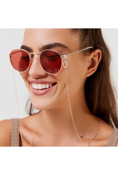 Sanmusen Bükümlü Zincir Güneş Gözlüğü Zincir Gözlük Ipi Askı Aksesuarları(Yurt Dışından)
