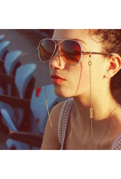 Sanmusen V-Şekilli Uçak Zincir Güneş Gözlüğü Zincir Gözlük Kordon Askısı Aksesuarları(Yurt Dışından)