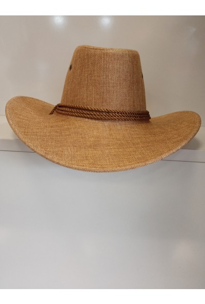 Suyutti Arıcı Store Yeni Sezon Geniş Model Vizon Renk Hasır Kovboy Şapka Suyutti Arıcı Store Yeni Sezon Geniş Model Vizon Renk Hasır Kovboy Şapka