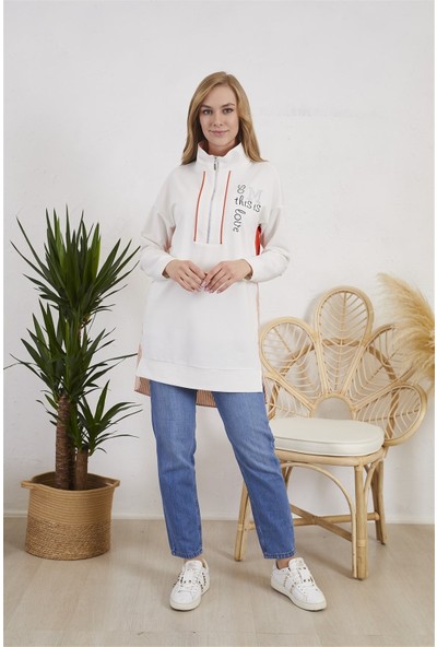 Yarım Fermuarlı Sweatshirt