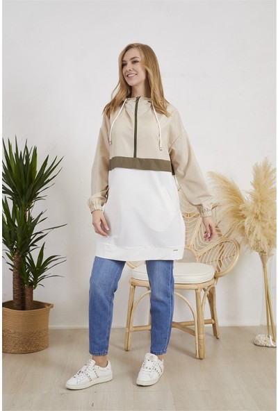 Paraşüt Kumaş Sweatshirt