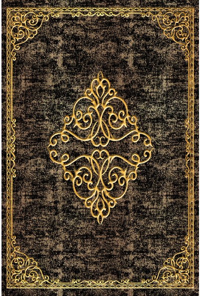 Yuka Eskitme Çerçeve Desenli Dijital Baskılı Halı Yuka Eskitme Çerçeve Desenli Dijital Baskılı Halı