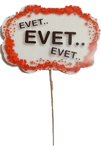 Organizasyon Pazarı Evet Evet Evet Yazılı Kırmızı Kalpli Konuşma Balonu Pasta Süsü 1 Adet Organizasyon Pazarı Evet Evet Evet Yazılı Kırmızı Kalpli Konuşma Balonu Pasta Süsü 1 Adet