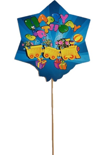 Organizasyon Pazarı Happy Birthday Yazılı Tren Temalı Konuşma Balonu Pasta Süsü 1 Adet Organizasyon Pazarı Happy Birthday Yazılı Tren Temalı Konuşma Balonu Pasta Süsü 1 Adet