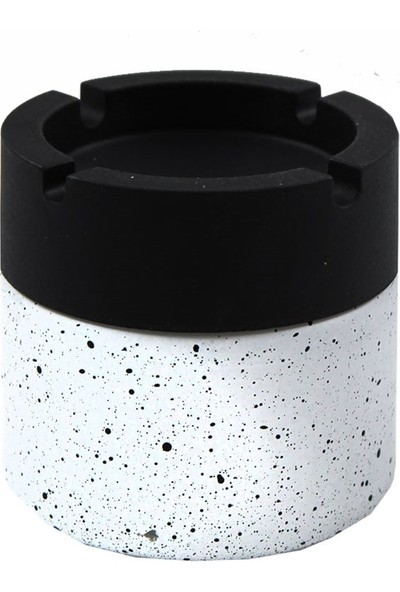 Çelikay Kokusuz Cam Hazneli Küllük Beyaz