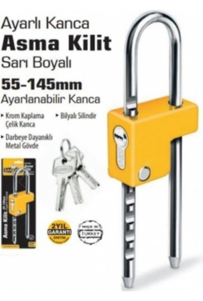 Şah Kilit Ayarlı Asma Kilit 55 145 mm Şah Kilit Ayarlı Asma Kilit 55 145 mm