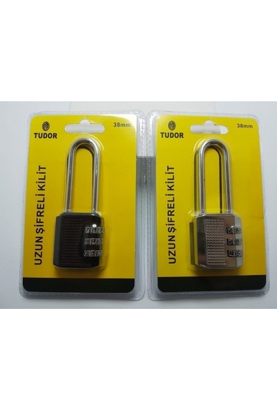 Tudor Uzun Şifreli Asma Kilit 38 mm Tudor Uzun Şifreli Asma Kilit 38 mm