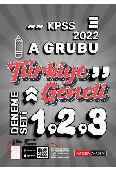 Pegem Akademi Yayıncılık 2022 KPSS A Grubu 1-2-3 (3'lü Deneme) Pegem Akademi Yayıncılık 2022 KPSS A Grubu 1-2-3 (3'lü Deneme)