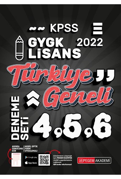 Pegem Akademi Yayıncılık 2022 KPSS Genel Yetenek Genel Kültür 4-5-6 (3'lü Deneme) Pegem Akademi Yayıncılık 2022 KPSS Genel Yetenek Genel Kültür 4-5-6 (3'lü Deneme)
