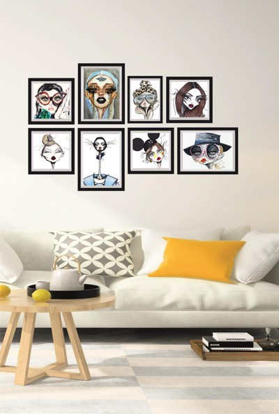 Hatırasepeti Minimalist Kedi Temalı Sanatsal Poster Seti