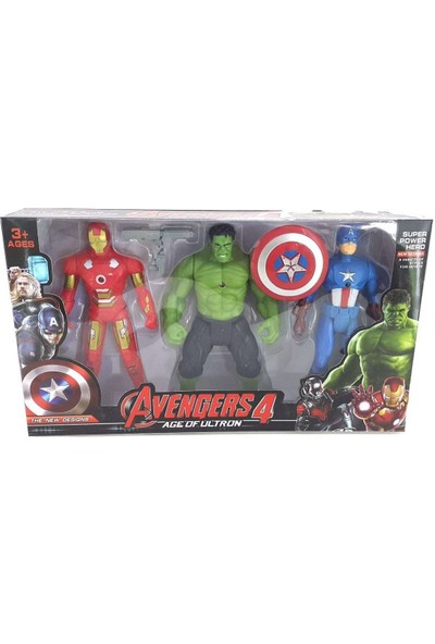 Ürün Sarayı Avengers 4 Büyük Figür Seti 3 Lü Hulk Captain America Ironman Oyuncak Süper Kahramanlar Ürün Sarayı Avengers 4 Büyük Figür Seti 3 Lü Hulk Captain America Ironman Oyuncak Süper Kahramanlar