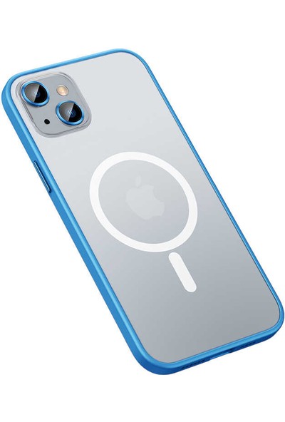 MobaxAksesuar Apple iPhone 13 Kılıf Magsafe Kamera Lensli Kenar Renkli Şeffaf Kapak MobaxAksesuar Apple iPhone 13 Kılıf Magsafe Kamera Lensli Kenar Renkli Şeffaf Kapak