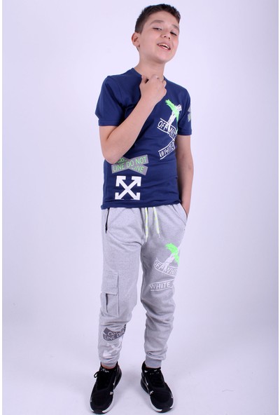 Fyk Kids x Baskılı Erkek Alt-Üst Eşofman Takımı