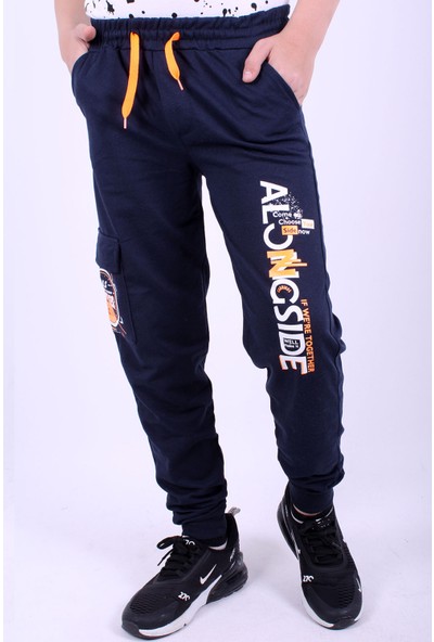 Fyk Kids Kargo Cepli Baskıl Erkek Eşofman Altı