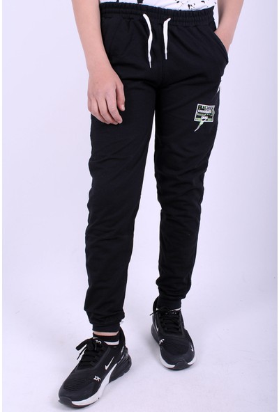 Fyk Kids Yanı Cizgili Baskıl Erkek Eşofman Altı