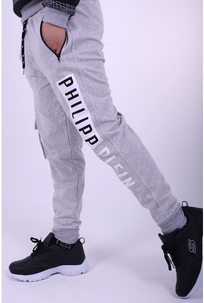 Fyk Kids Phılıpp Pleın Yazı Baskılı Erkek Eşofman Altı