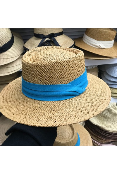 Digital Home Büyük Hasır Plaj Şapka- Mavi (Yurt Dışından)