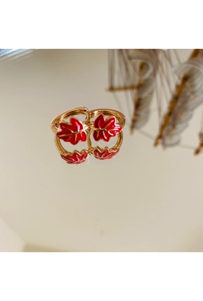 Stainless Steel Yaprak Temalı Çelik Küpe