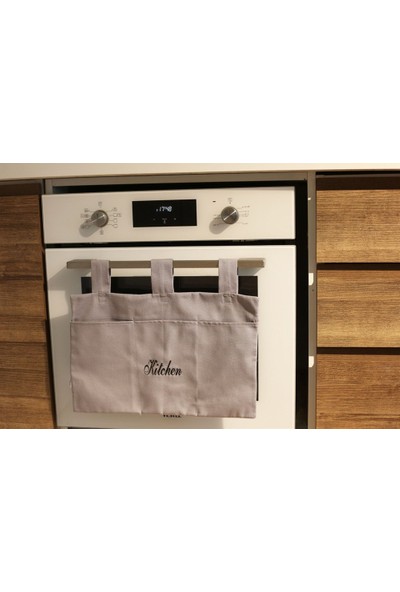 Atölye No 35 Essentials Kitchen Nakışlı Fırın Önü Organizer Gri Atölye No 35 Essentials Kitchen Nakışlı Fırın Önü Organizer Gri