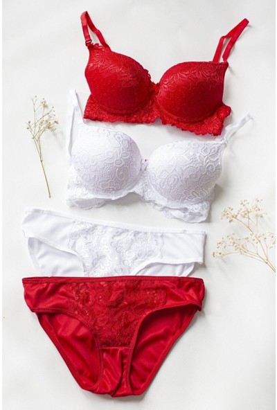 Arlem Kadın Dantel Dolgulu Ikili Sütyen Külot Takımı
