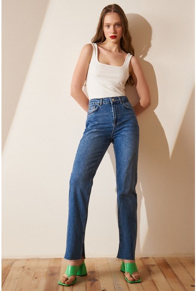 Slim Straight Leg Pantolon