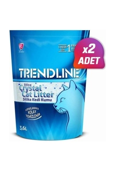 Trendline 2 Adet - Trendline Silika Kristal Kedi Kumu 3,6 Lt (1,4 Kg) Trendline 2 Adet - Trendline Silika Kristal Kedi Kumu 3,6 Lt (1,4 Kg)