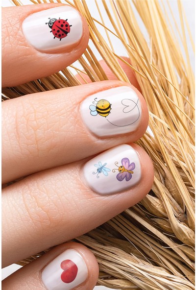 Artikel Arı Tırnak Dövmesi, Tırnak Tattoo, Nail Art, Tırnak Sticker