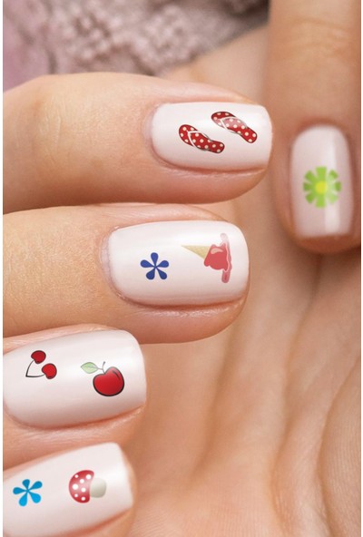 Artikel Summer -2 Tırnak Dövmesi, Tırnak Tattoo, Nail Art, Tırnak Sticker