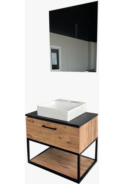 Belinza Sima Ahşap Banyo Dolabı 70CM