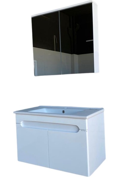 Gardenya Beyaz Banyo Dolabı 85CM