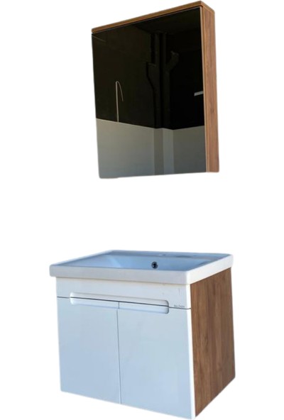 Destan Beyaz Banyo Dolabı 65CM