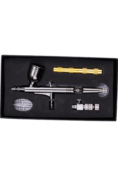 KKmoon Airbrush Kiti 7cc Yerçekimi Besleme Kupası Sanat Zanaat (Yurt Dışından)