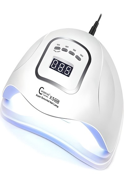 Curperyo Kozmetik X5 Max 120 Watt 45 LED Protez Tırnak Kalıcı Oje Kurutucu Uv LED Makine