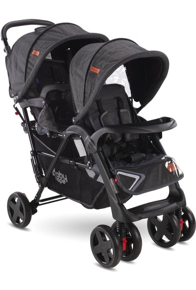 BabyHope P-738 Ikiz Puset | Arka Arkaya Ikiz Bebek Arabası Gri BabyHope P-738 Ikiz Puset | Arka Arkaya Ikiz Bebek Arabası Gri
