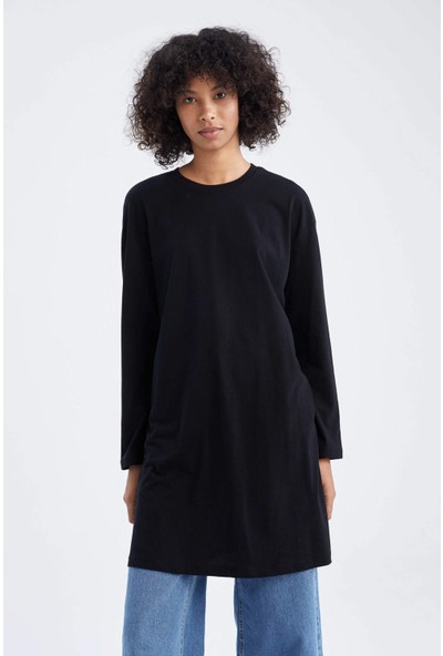 DeFacto A Kesim Bisiklet Yaka Uzun Kollu Tunik X7945AZ22SM