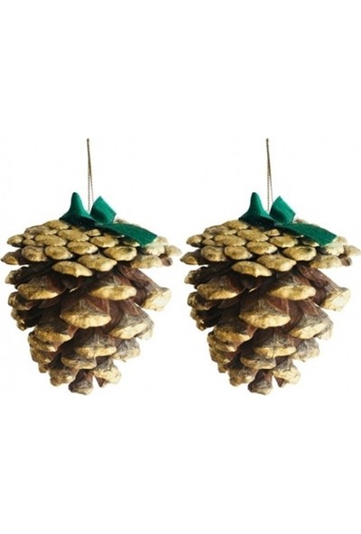 Pazariz Party Shop Yılbaşı Ağaç Süsü Kozalak 6 Lı