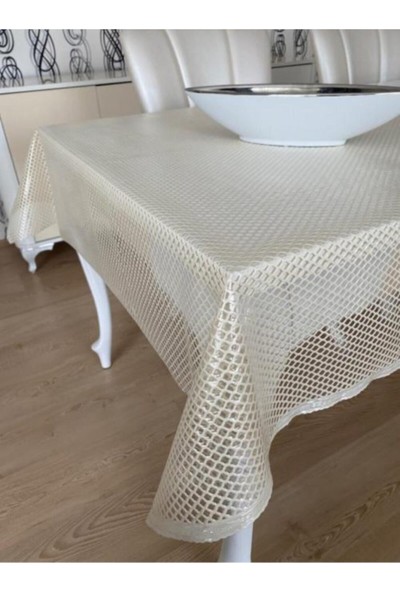 Style Şeffaf Kaplamalı Petek Desenli Pvc Masa Örtüsü