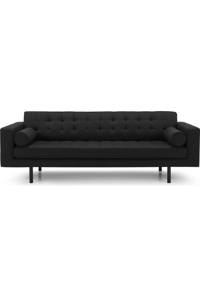 Romano Üçlü Kanepe Rmn 895, Siyah