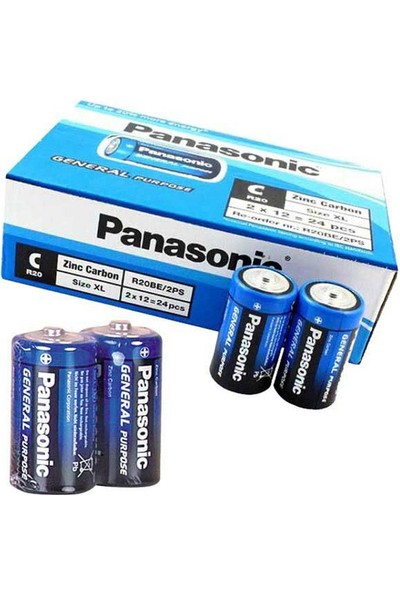 Panasonic Manganez Orta Boy C Pil 24 Lü Paket Panasonic Manganez Orta Boy C Pil 24 Lü Paket