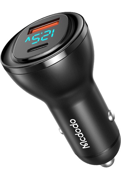 Mcdodo CC-5670 95W 1xtype-C 1xusb Girişli Dijital Göstergeli Araç Çakmak Şarjı - Siyah Mcdodo CC-5670 95W 1xtype-C 1xusb Girişli Dijital Göstergeli Araç Çakmak Şarjı - Siyah