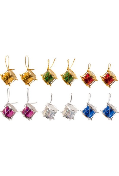 Pazariz Yılbaşı Ağacı Süsü Davullar 12LI Pazariz Yılbaşı Ağacı Süsü Davullar 12LI