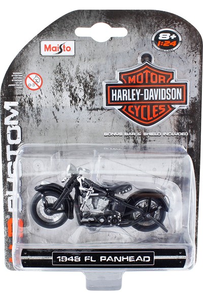 Maisto 1:24 Harley-Davidson 1948 Fl Panhead Motorsiklet Maisto 1:24 Harley-Davidson 1948 Fl Panhead Motorsiklet