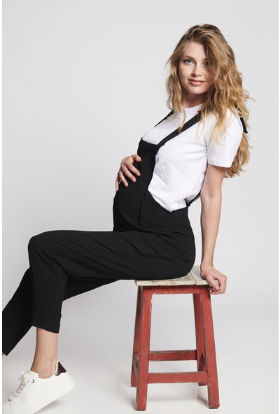 Lyn Mama Jamie Salopet - Siyah Lyn Mama Jamie Salopet - Siyah