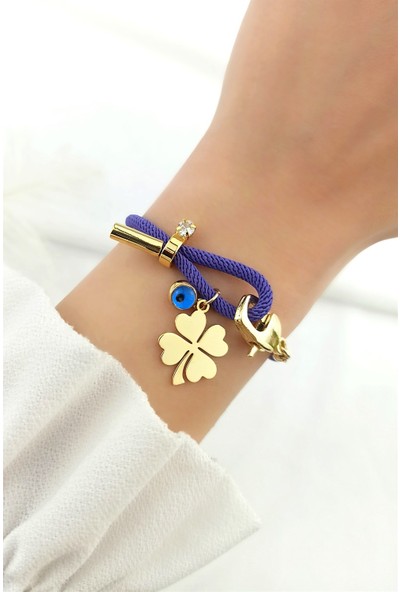 ÇLK Accessories Ip Yonca Bileklik TRBILEK7981