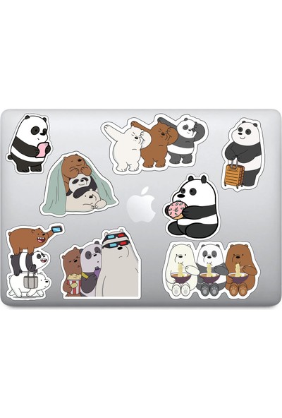 Panda Bilgisayar Telefon Kaykay Termos Kask Için Suya Dayanklı Sticker Etiket Seti Panda Bilgisayar Telefon Kaykay Termos Kask Için Suya Dayanklı Sticker Etiket Seti