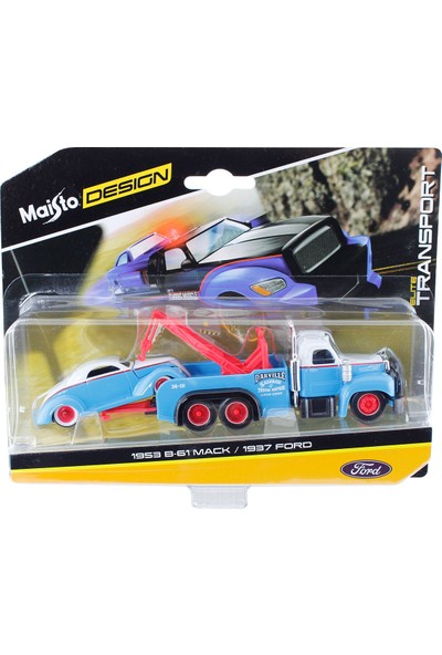 Maisto 1937 Ford Araç ve Taşıyıcı Tır 1:64