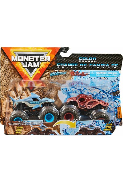 Monster Jam 1:64 Ikili Araba Seti - Megalodon Vs OCTON8ER Monster Jam 1:64 Ikili Araba Seti - Megalodon Vs OCTON8ER