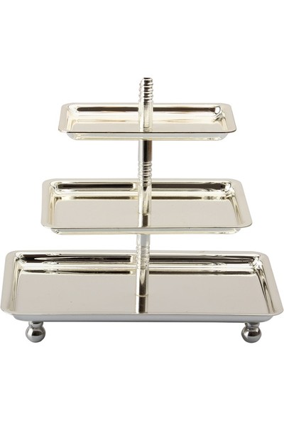 Select Gümüş 3 Katlı Lokumluk